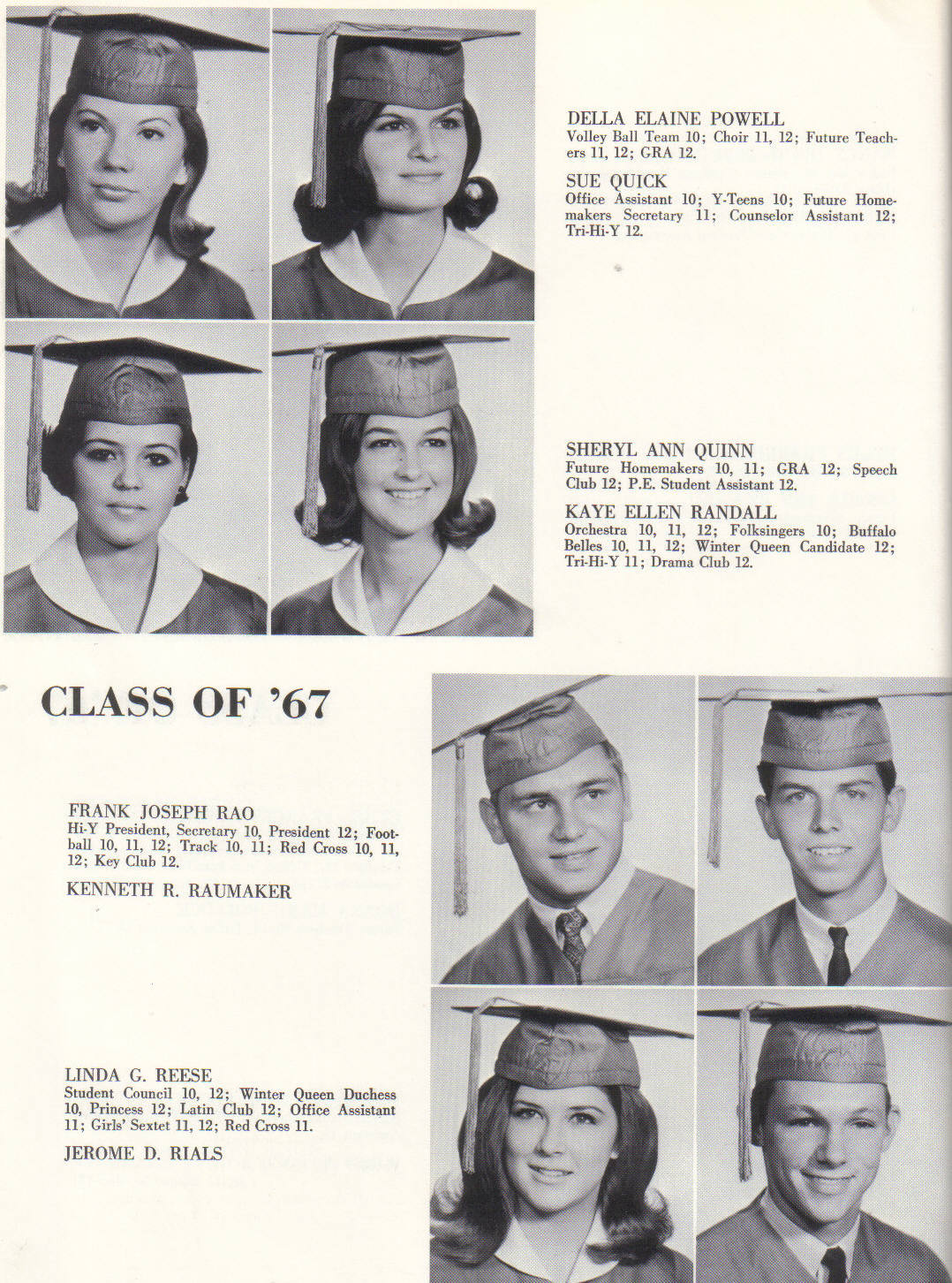 '67 Yearbook Photos