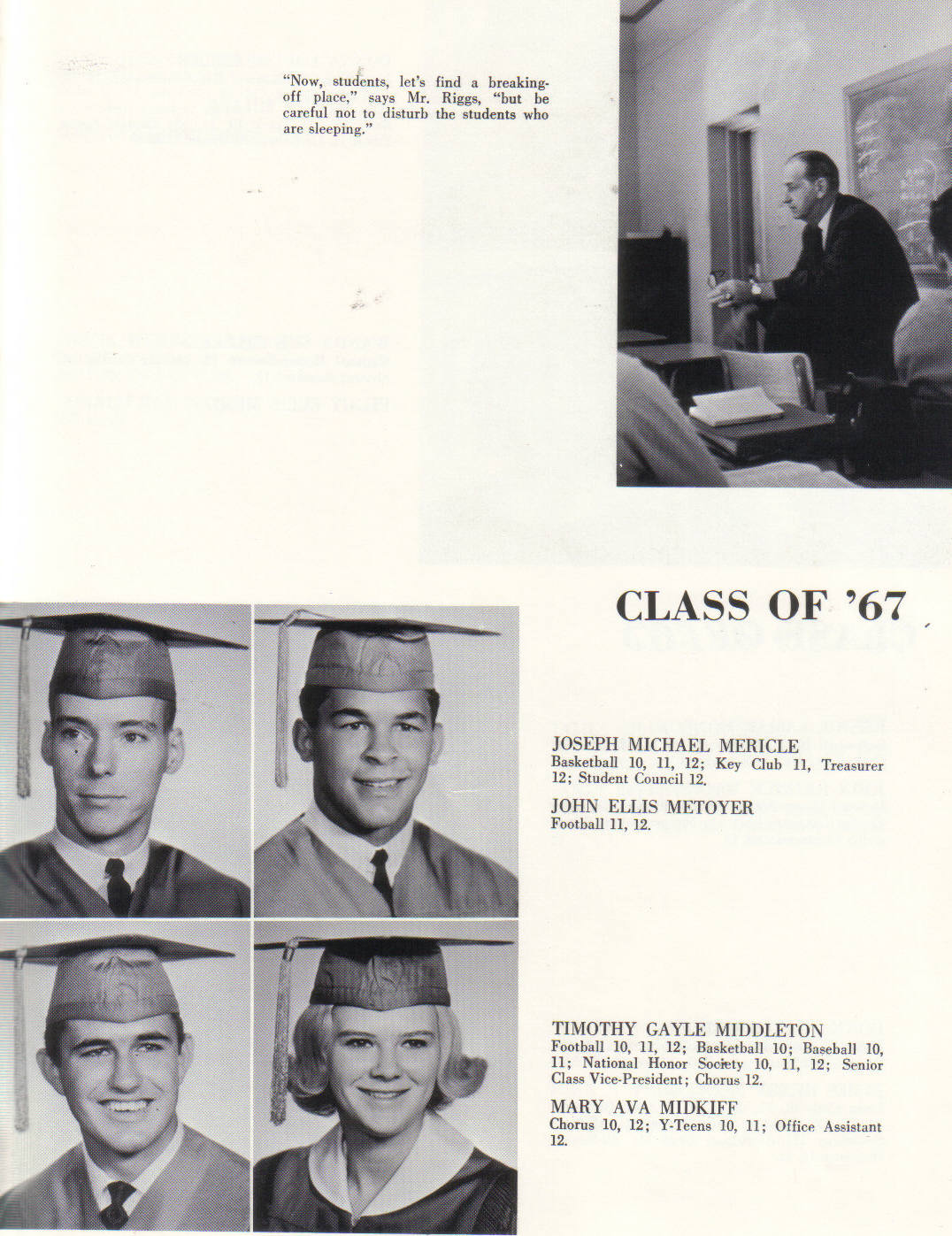 '67 Yearbook Photos