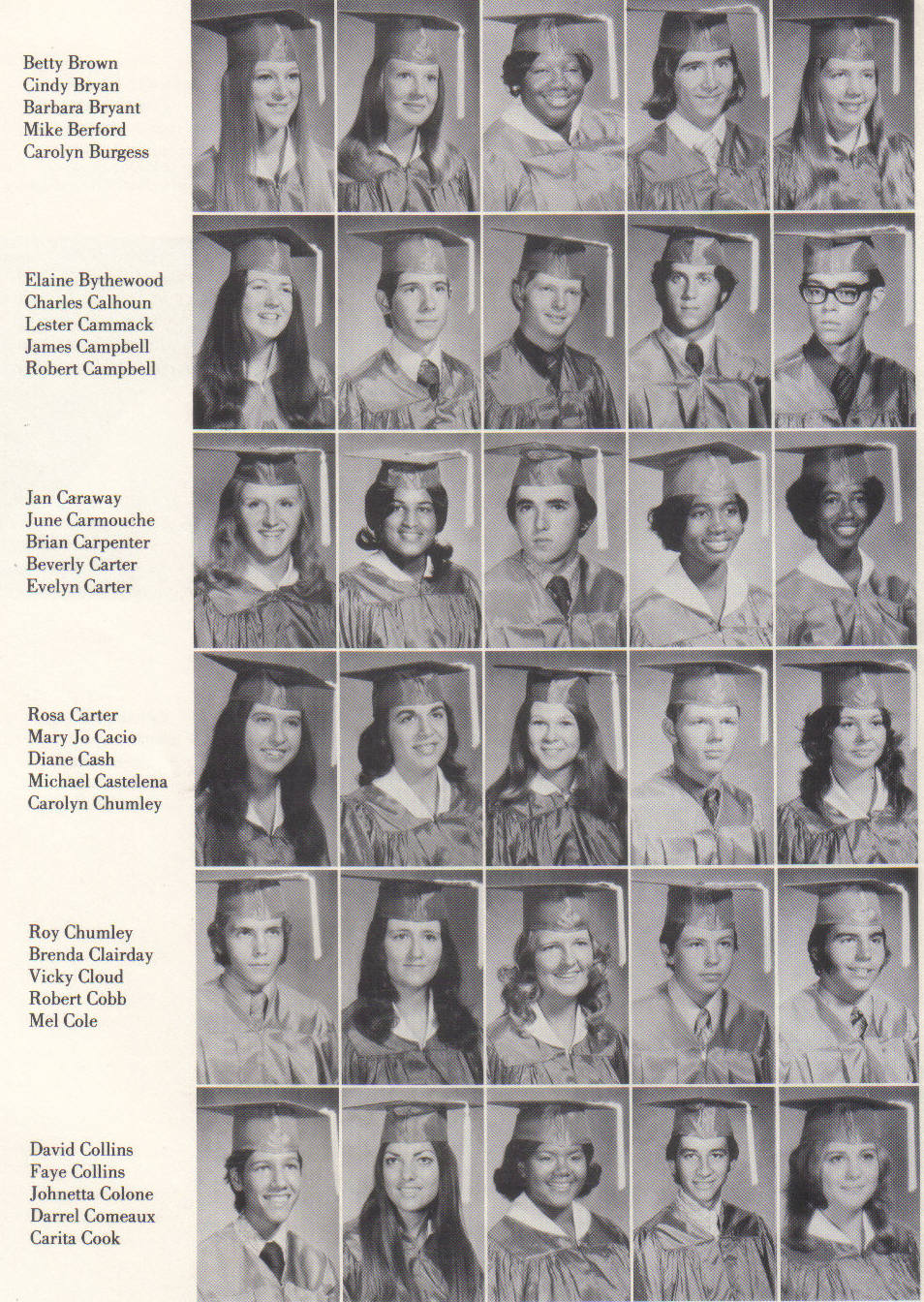 '73 Yearbook Photos